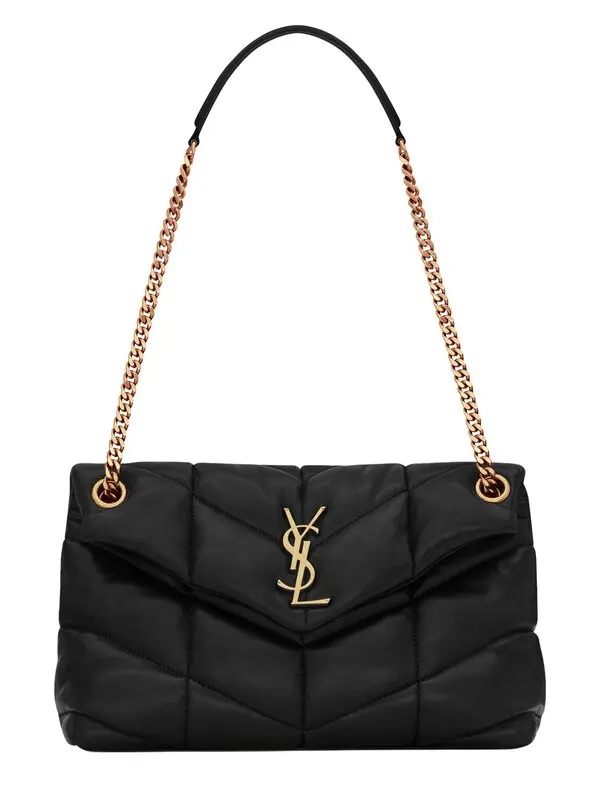 Saint Laurent Mini Leather Tote Bag With Magnetic Snap And Interior Zip Pocket - Nero