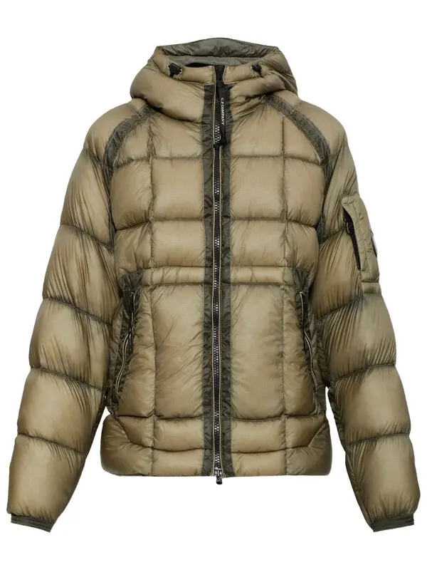C.P. COMPANY Adjustable Hood Two-way Zip Utility Coat With Lens Pocket