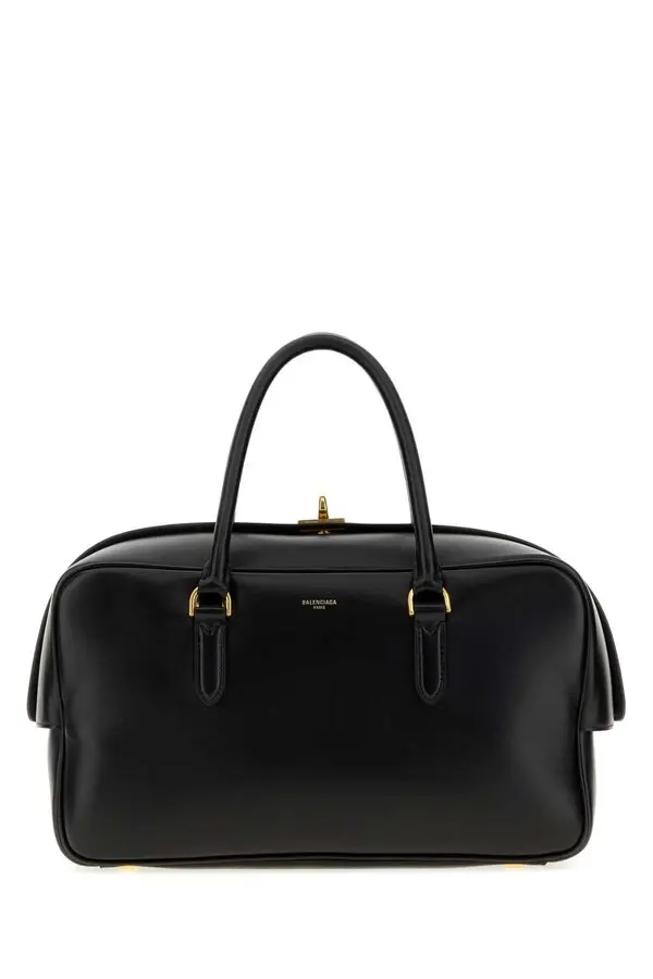 Balenciaga Leather Medium Le 7 Handbag - Black