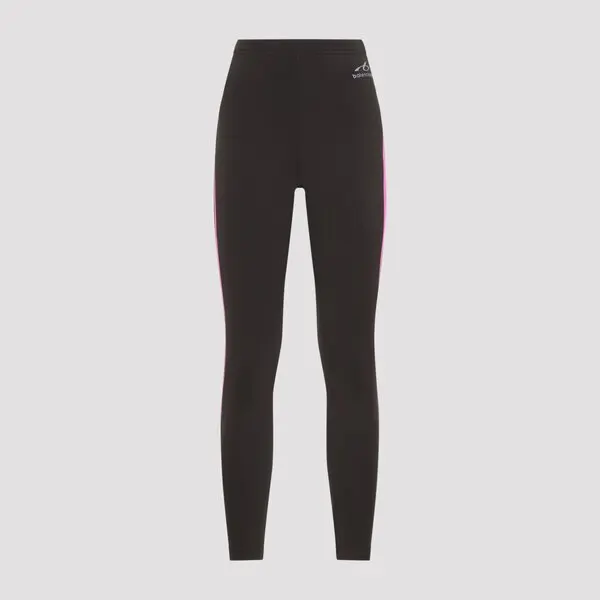 Balenciaga High-waisted Logo Leggings - Brown