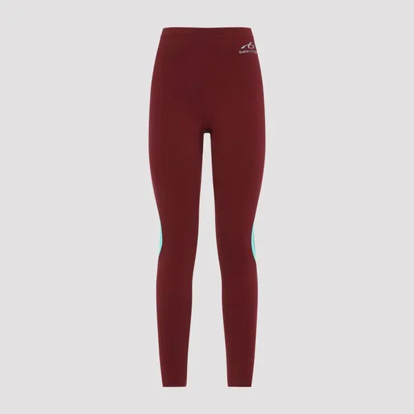 Balenciaga Logo-detail Leggings - Red