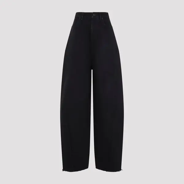 Balenciaga High-waist Barrel Twist Denim Jeans - Black