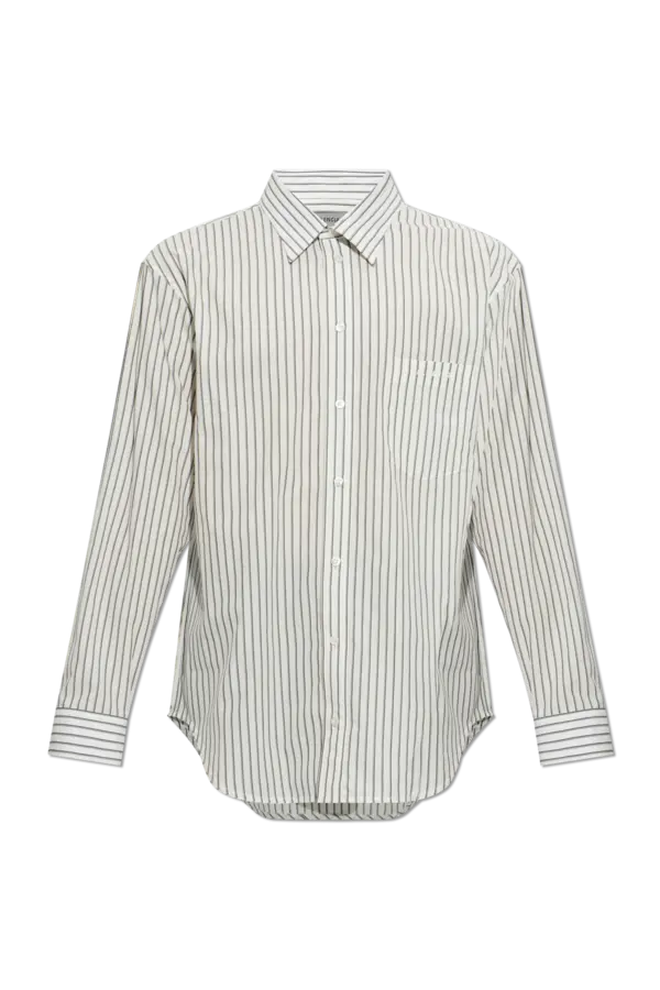 Balenciaga Striped Button-up Shirt - White