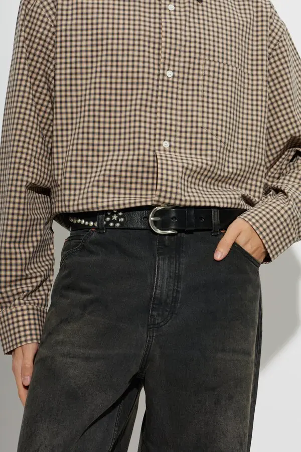 Our Legacy Leather Belt ‘star