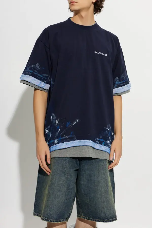 Balenciaga T-shirt With Embroidered Logo