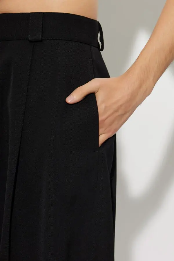 Balenciaga Wool Wide-leg Trousers