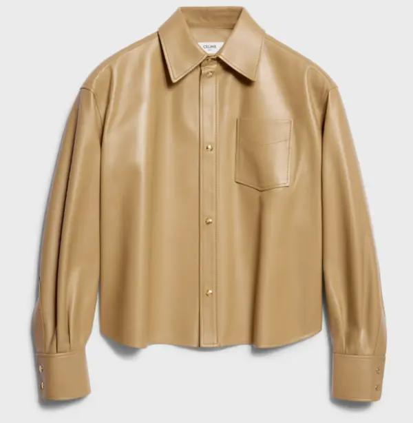 Celine Shirt In Soft Lambskin