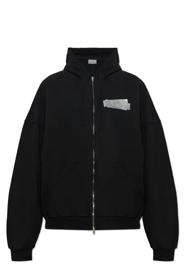 Balenciaga Hooded Zip-up Sweatshirt