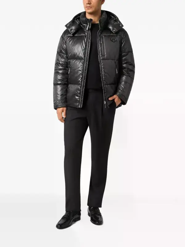 Philipp Plein Shiny Nylon Puffer Jacket