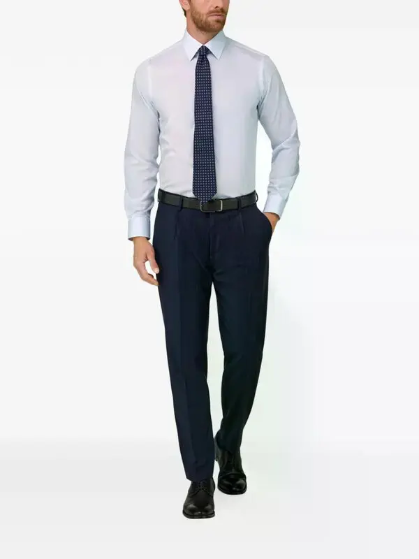 Boggi Milano Shirt Striped Cotton Muslin Regular Fit