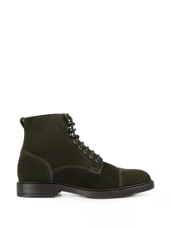 DOUCAL'S Lace-up Suede Ankle Boots
