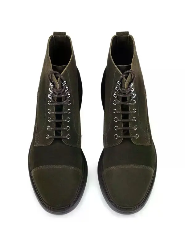 DOUCAL'S Lace-up Suede Ankle Boots
