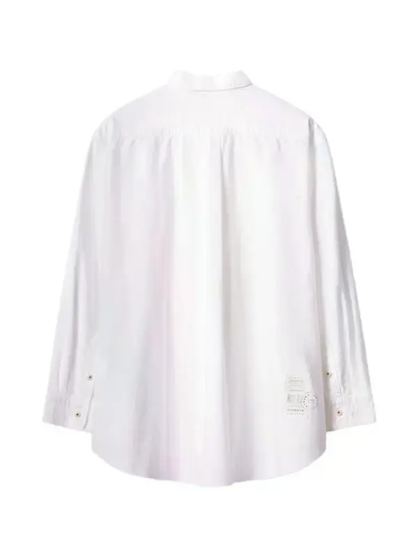 Maison Kitsuné Fox-embroidered Button-down Shirt