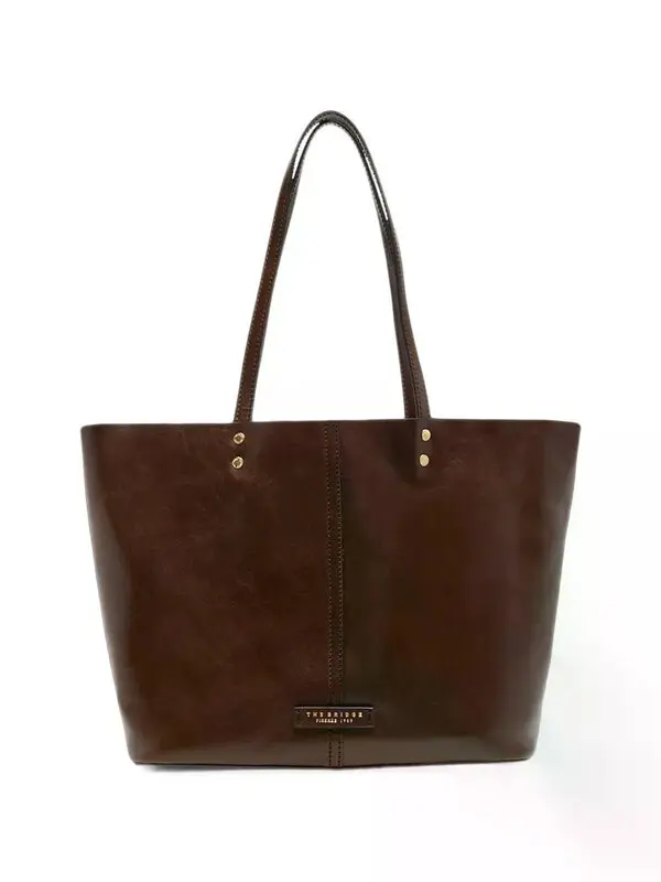 THE BRIDGE Removable-pouch Leather Tote Bag