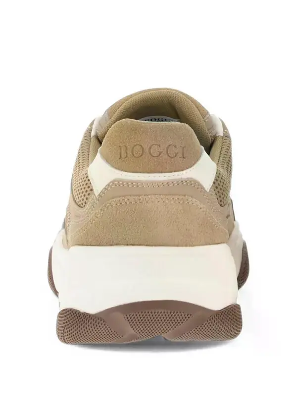 Boggi Milano Storm Trainers In Leather And Technical Fabric