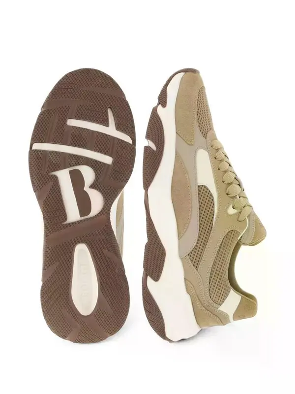 Boggi Milano Storm Trainers In Leather And Technical Fabric