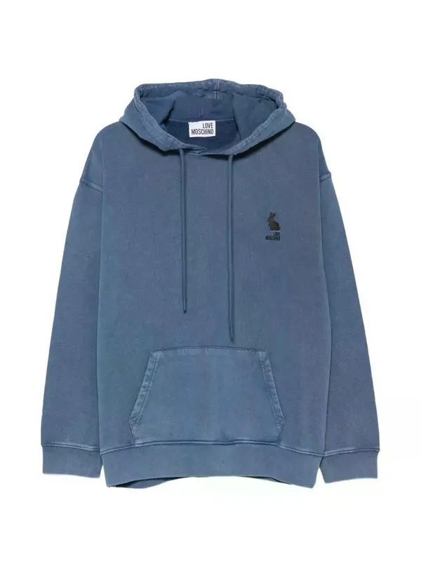 Moschino Logo-embroidered Hoodie
