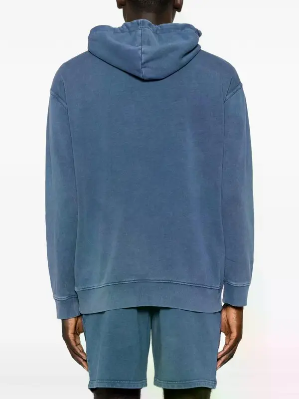 Moschino Logo-embroidered Hoodie - Blue