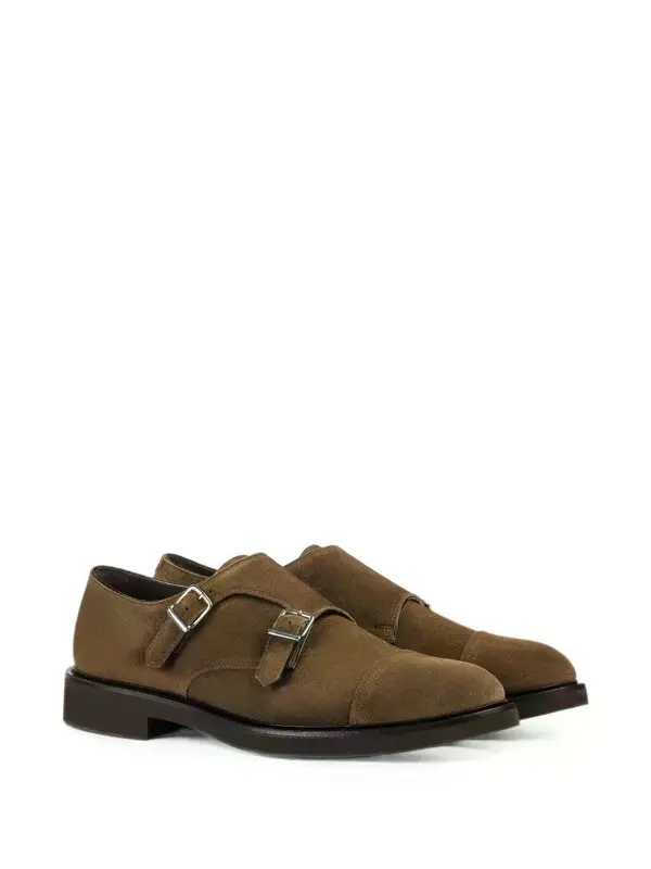 DOUCAL'S Double-buckle Monk Shoes