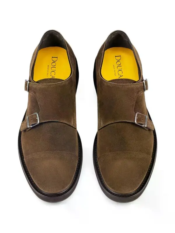DOUCAL'S Double-buckle Monk Shoes
