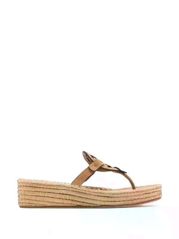 Tory Burch Miller Woven Wedge Sandals