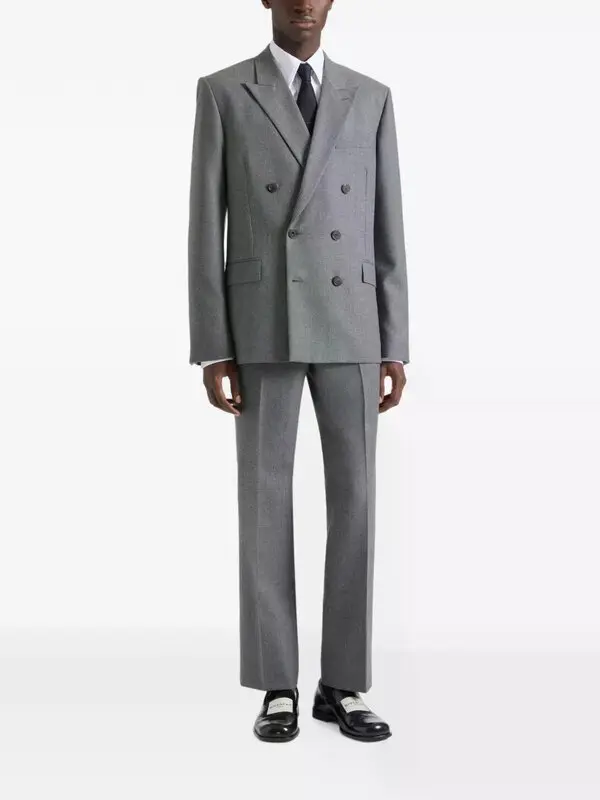 Givenchy Straight Leg Tailored Trousers In Flannel
