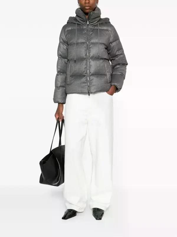 Peserico Quilted Hooded Jacket