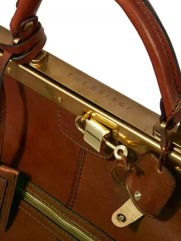 THE BRIDGE Leather Frame Holdall