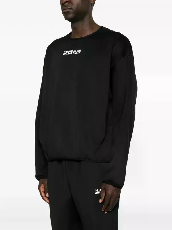 Calvin Klein Logo-print Crew-neck Sweatshirt