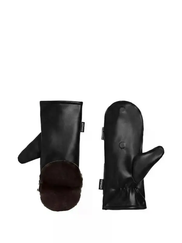Apparis Noa Zip-fastening Mittens - Black