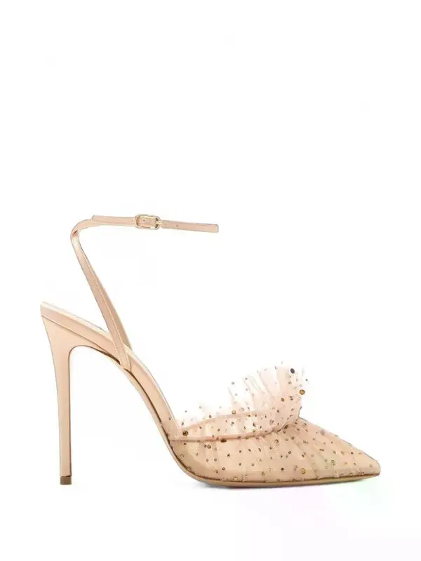 ANDREA WAZEN Franca Sparkle Crystal-embellished Pumps