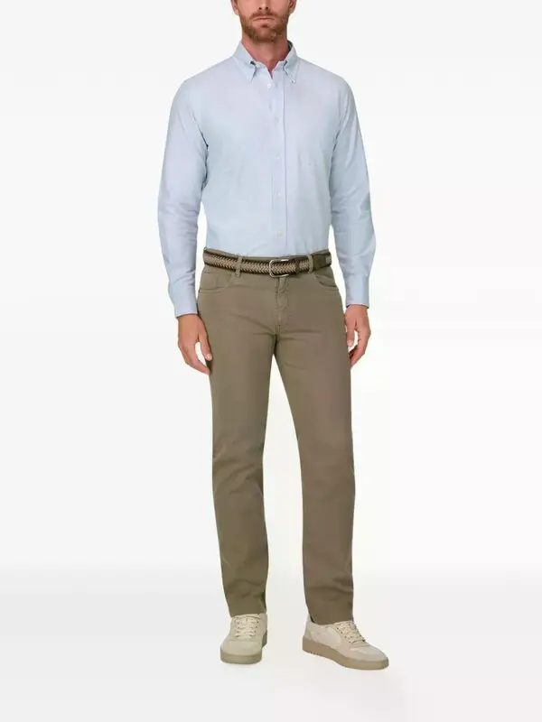 Boggi Milano Shirt In Oxford Cotton Regular Fit
