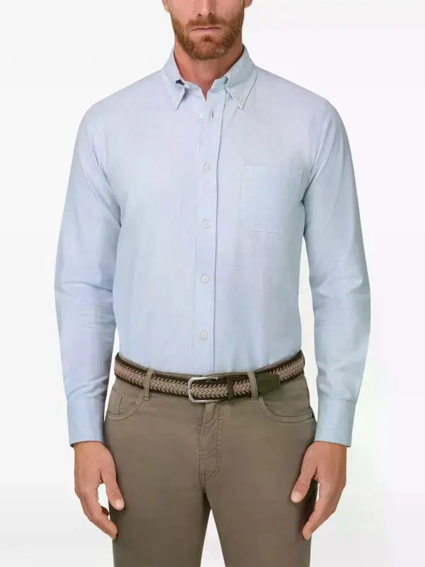 Boggi Milano Shirt In Oxford Cotton Regular Fit