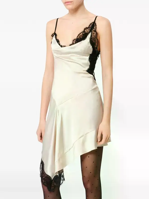 Isabel Marant Étoile Anaziae Lace-trimmed Asymmetric Dress