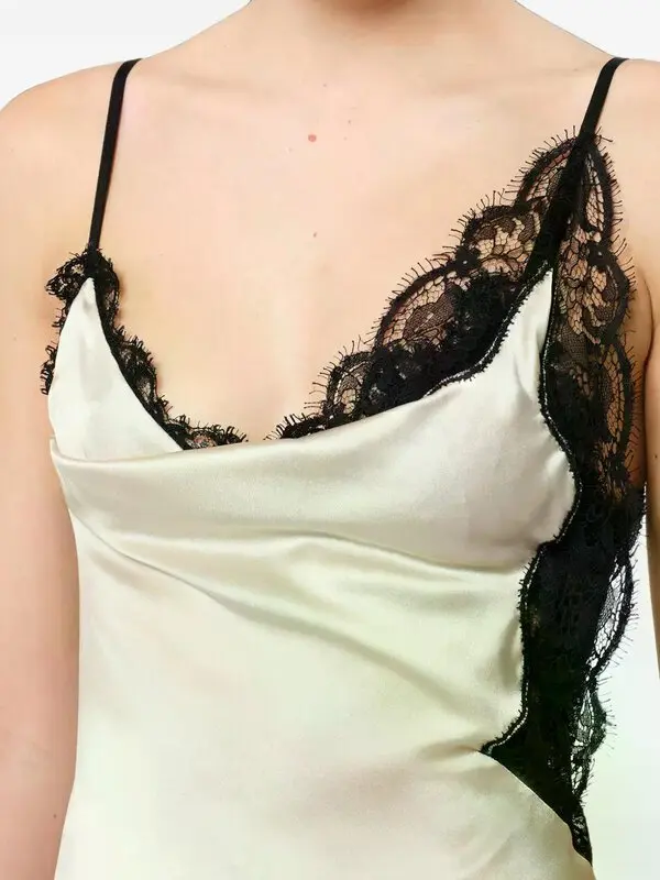 Isabel Marant Étoile Anaziae Lace-trimmed Asymmetric Dress