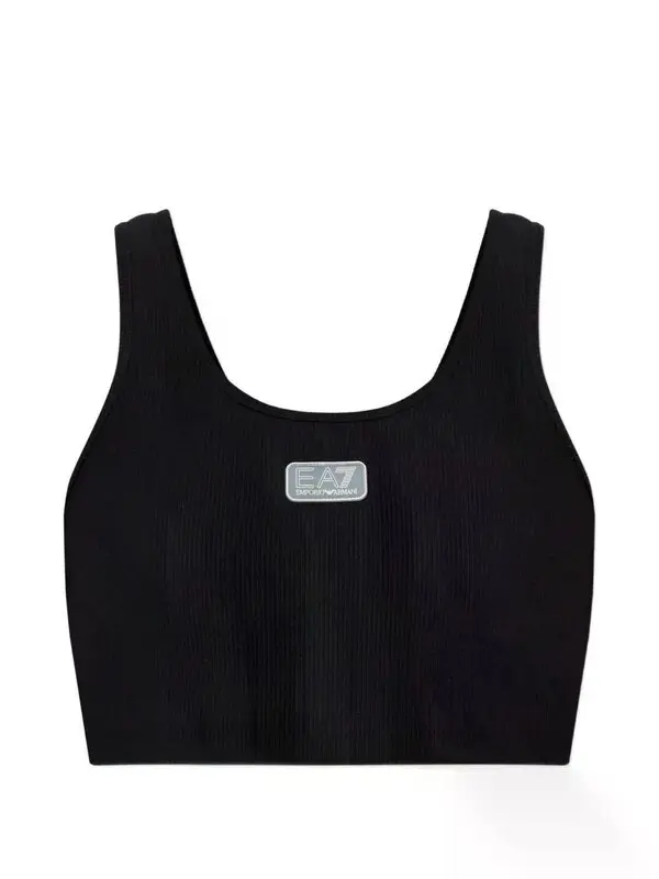 EA7 Ribbed Logo-patch Top