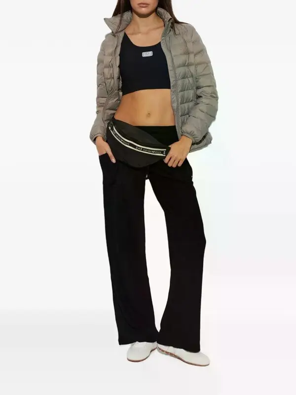 EA7 Ribbed Logo-patch Top