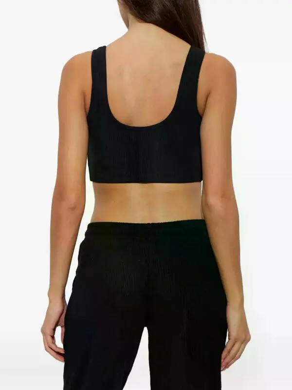 EA7 Ribbed Logo-patch Top