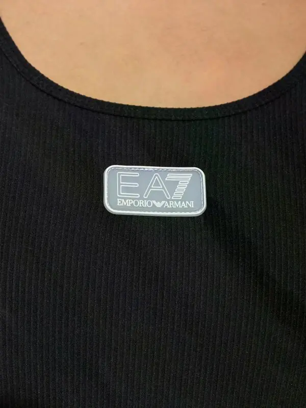 EA7 Ribbed Logo-patch Top