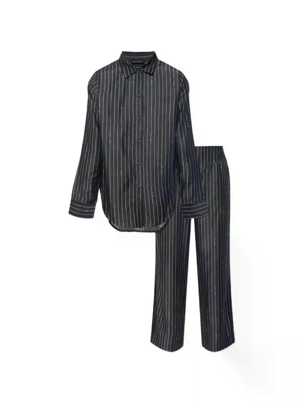 Emporio Armani Logo-pinstripe Pajamas