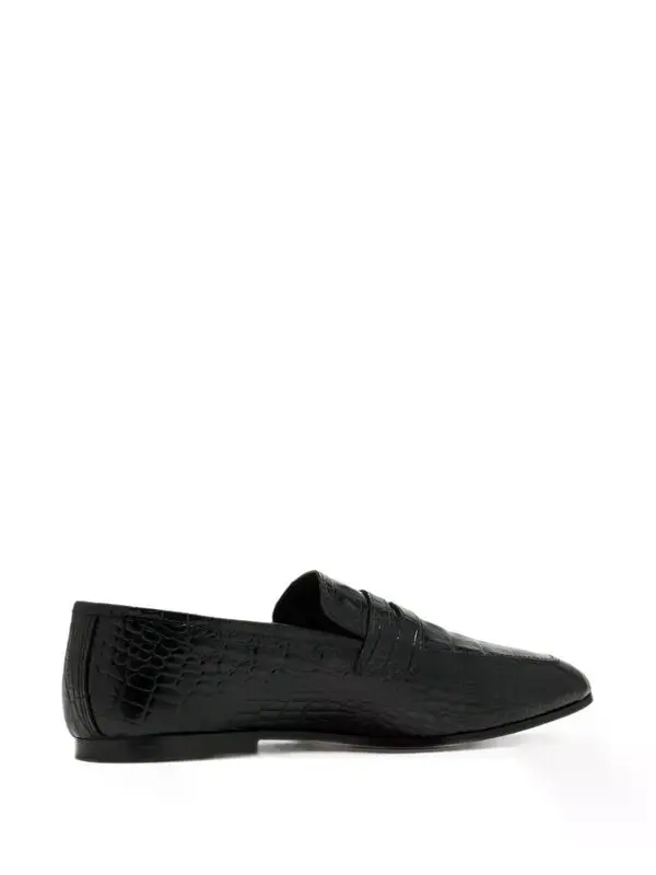 SOPHIQUE Essenziale Croc-effect Leather Loafers