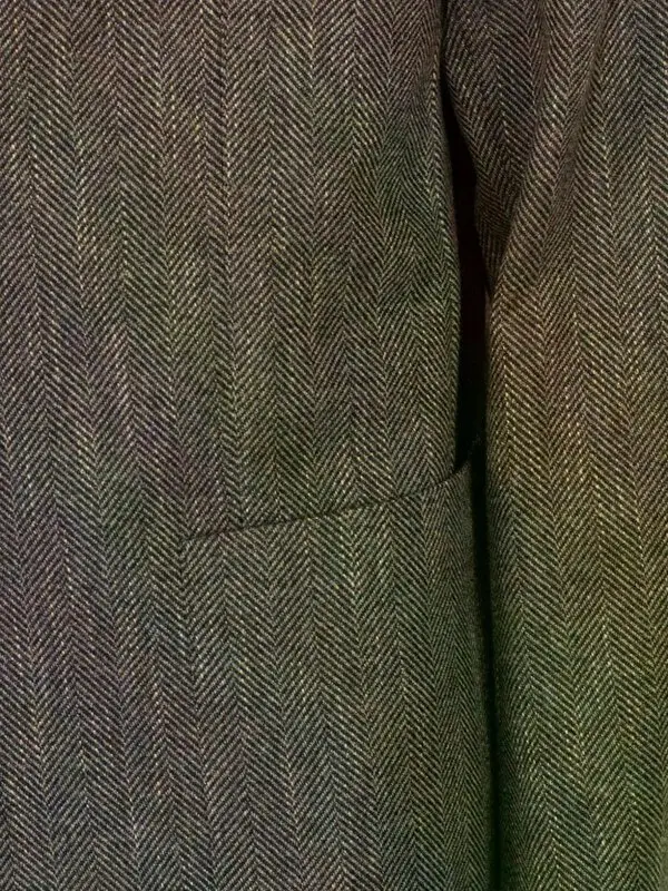 Tagliatore Herringbone Single-breasted Blazer - Brown
