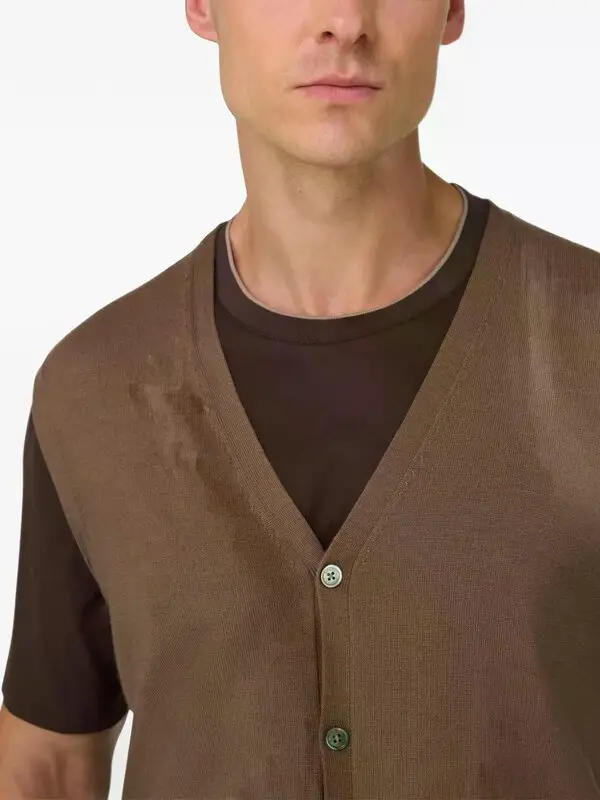 Boggi Milano Waistcoat In Extrafine Merino Wool