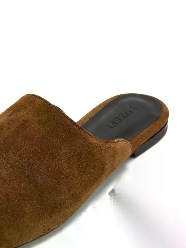 Yuzefi Sahra Suede Mules - Brown