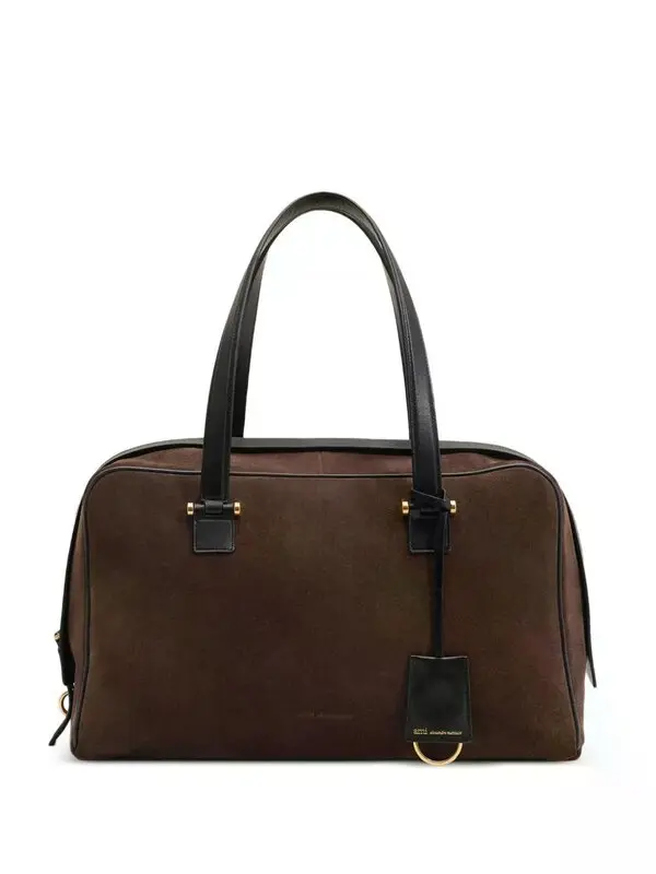 AMI Paris Cow Leather Georges Bowling Bag