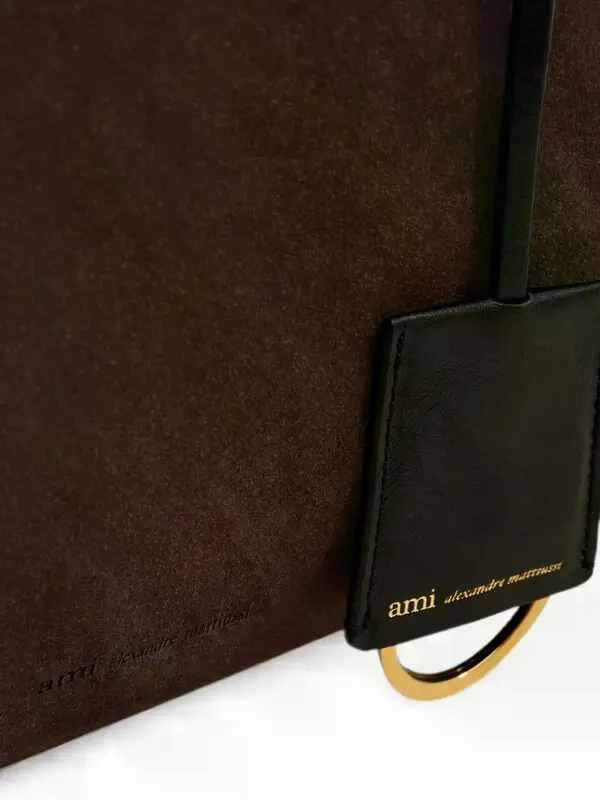 AMI Paris Cow Leather Georges Bowling Bag