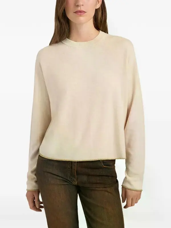 Momoni Karasu Garment-dyed Sweater