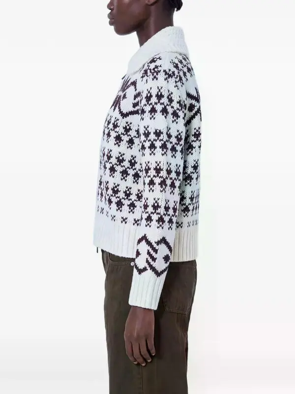 Moncler Shawl-collar Sequin-embellishment Cardigan - Neutrals
