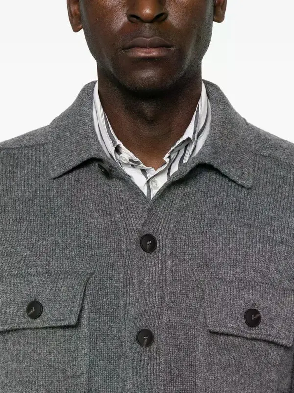 GRAN SASSO Button-up Pocket-detail Cardigan