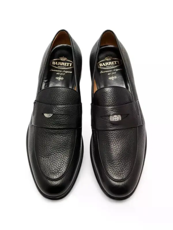 Neil Barrett Cervo Grain-leather Loafers